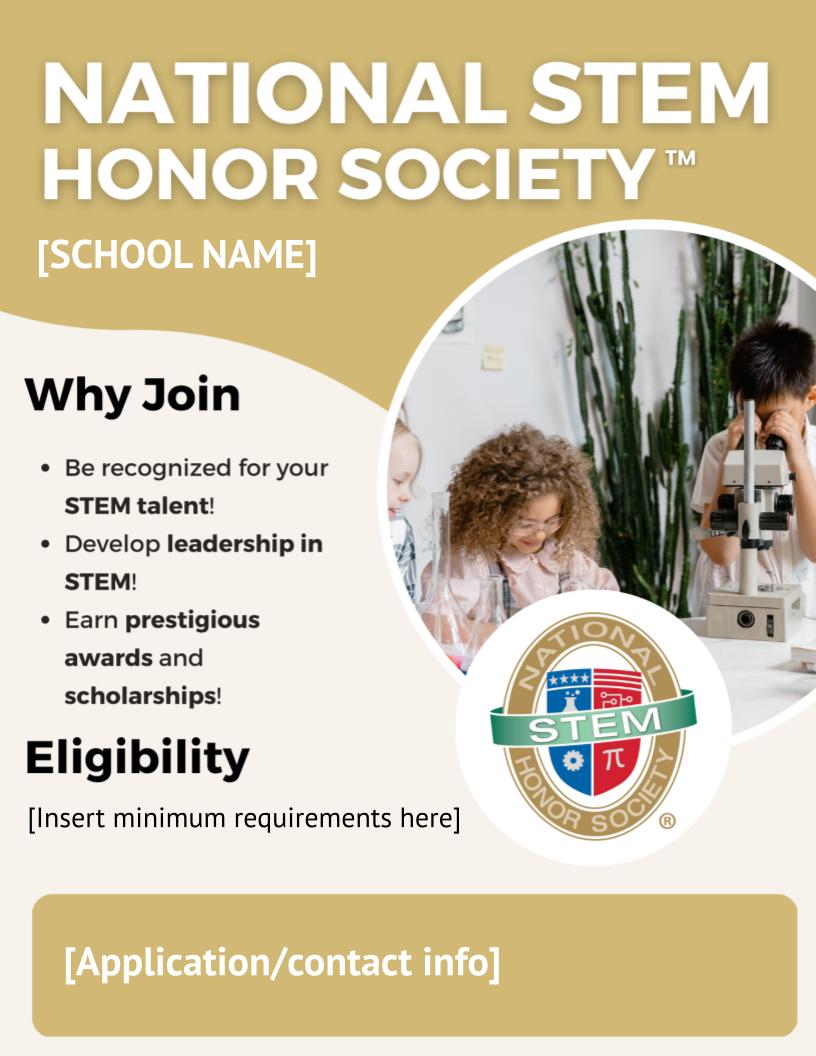 Promotional Flyers - National STEM™ Honor Society